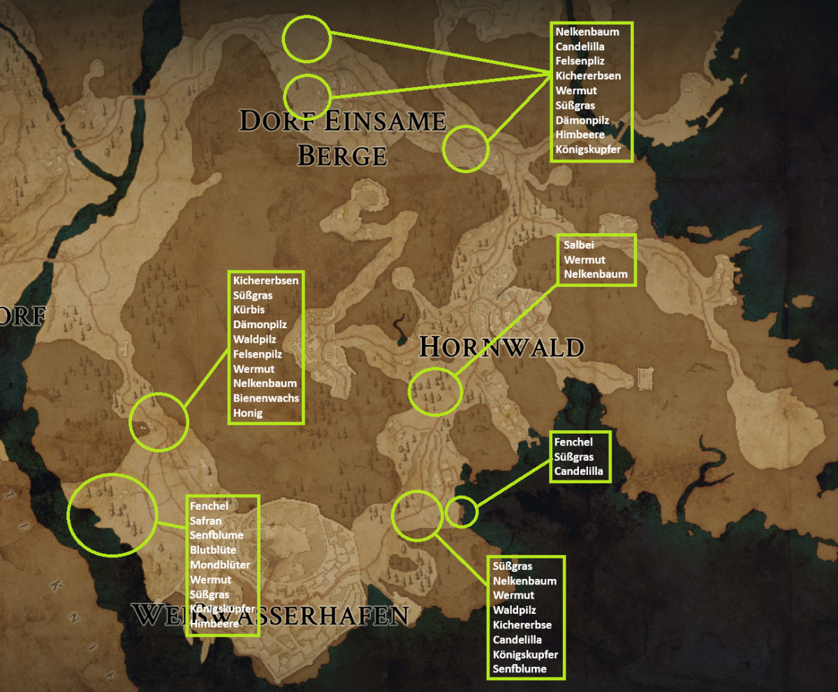 Guide zu den Pflanzen in Game of Thrones: Kingsroad