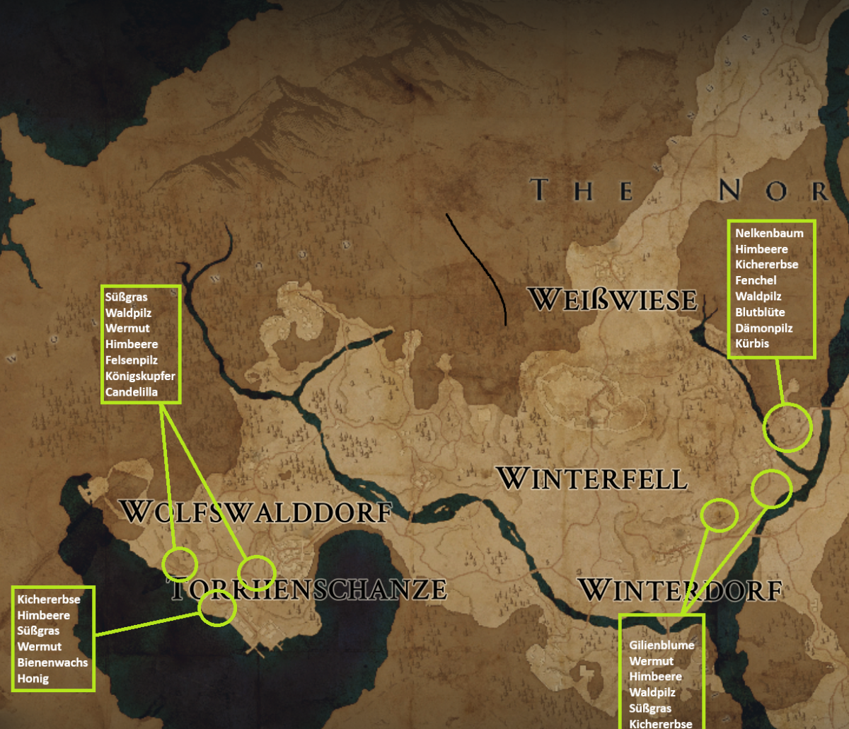 Guide zu den Pflanzen in Game of Thrones: Kingsroad